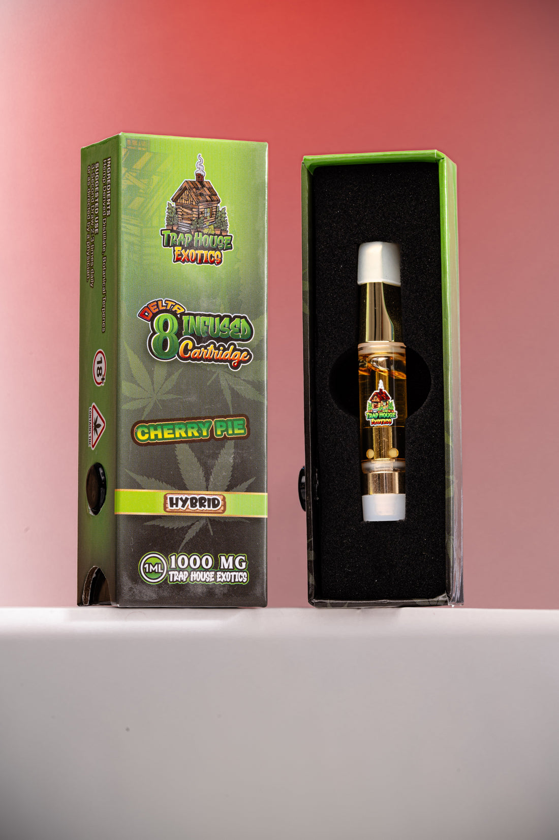 Trap House Exotics Cherry Pie Delta-8 THC Vape Cartridge |Kenya